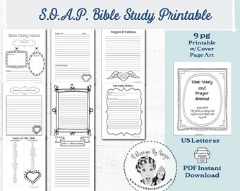 SOAP Method Girls Prayer Journal and Bible Study Devotional Pdf ...