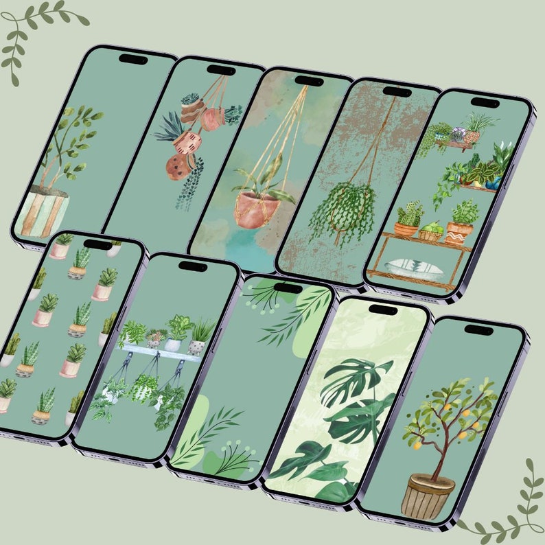 Plant Aesthetic Phone Wallpaper, Plant Background, Greenery Lock Screen ...