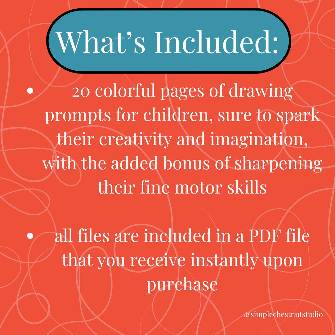 Drawing Prompts for Kids, You Can Draw, Printable Kid Activities ...