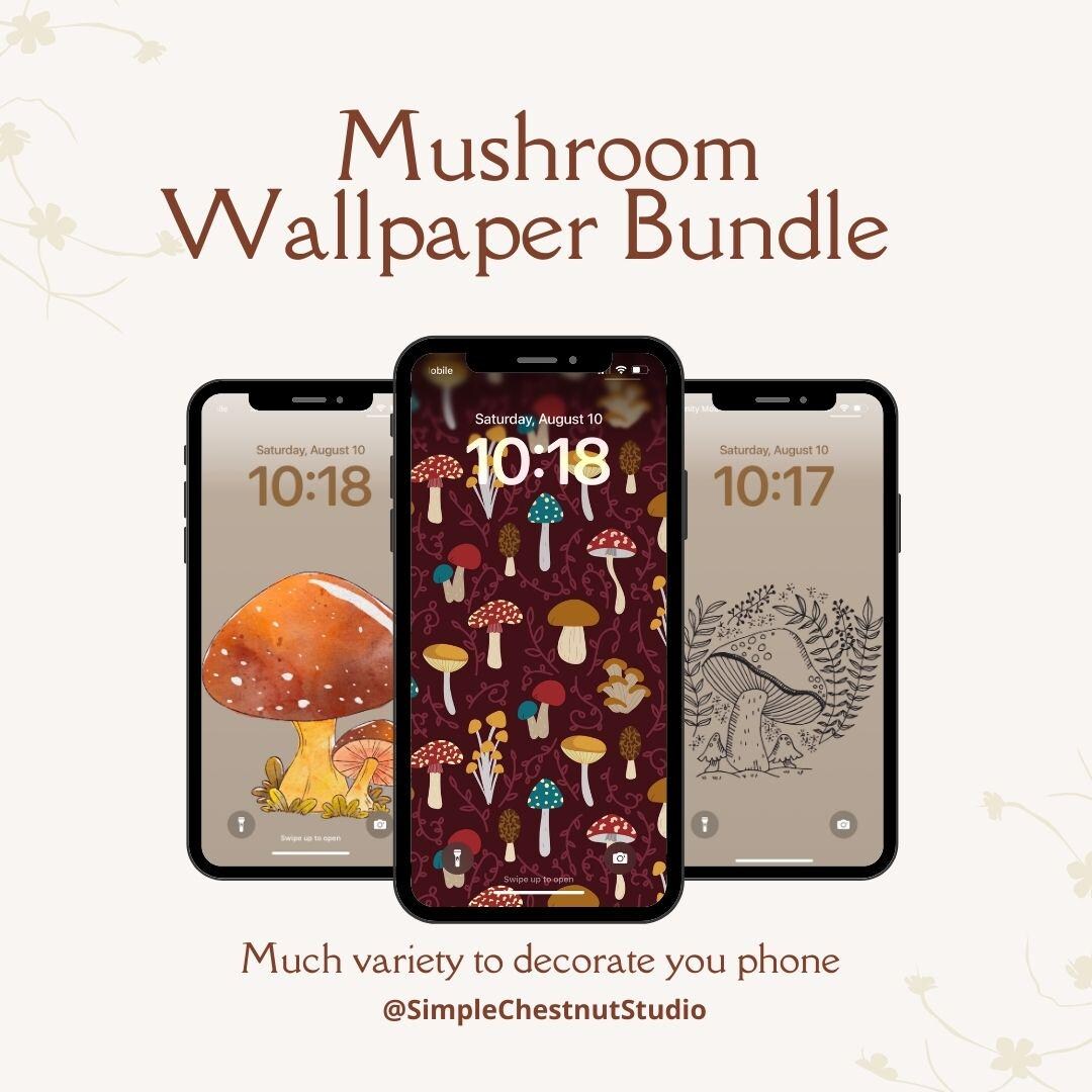 Mushroom Phone Wallpaper, Mushroom Background, Mushroom Lock Screen for ...
