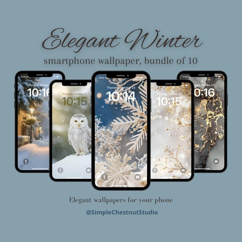 Wallpaper Winter Theme - Etsy