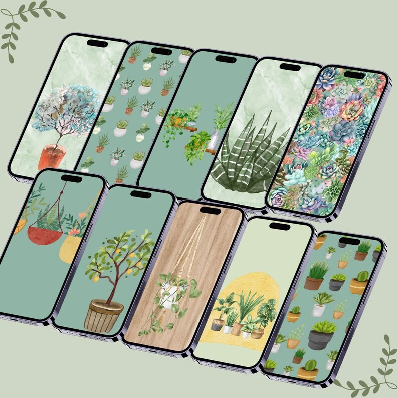 Plant Aesthetic Phone Wallpaper, Plant Background, Greenery Lock Screen ...