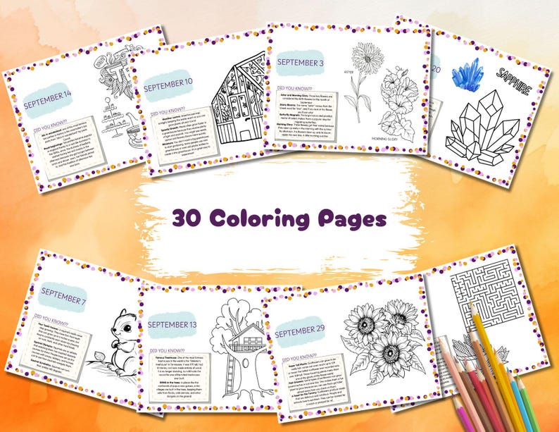Printable Coloring Pages, Themed Coloring Pages, September Coloring ...