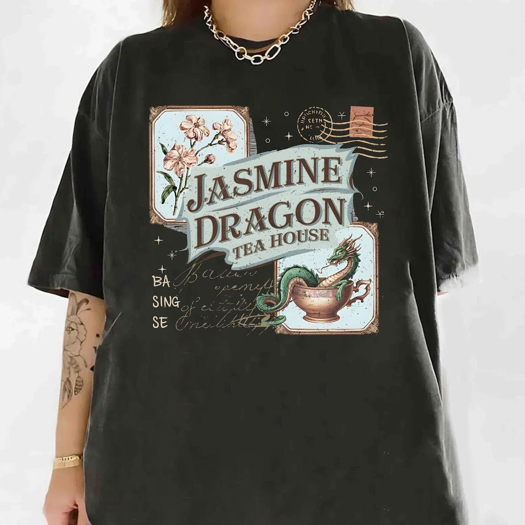 Jasmine Dragon Tea Shop T-shirt, Uncle Iroh Shirt Gift, Anime Lover's ...