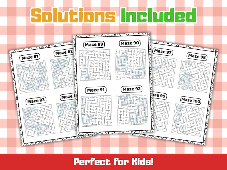 20 Expert Mazes for Kids | Printable Mazes for Ages 4–8 | Expert Level ...