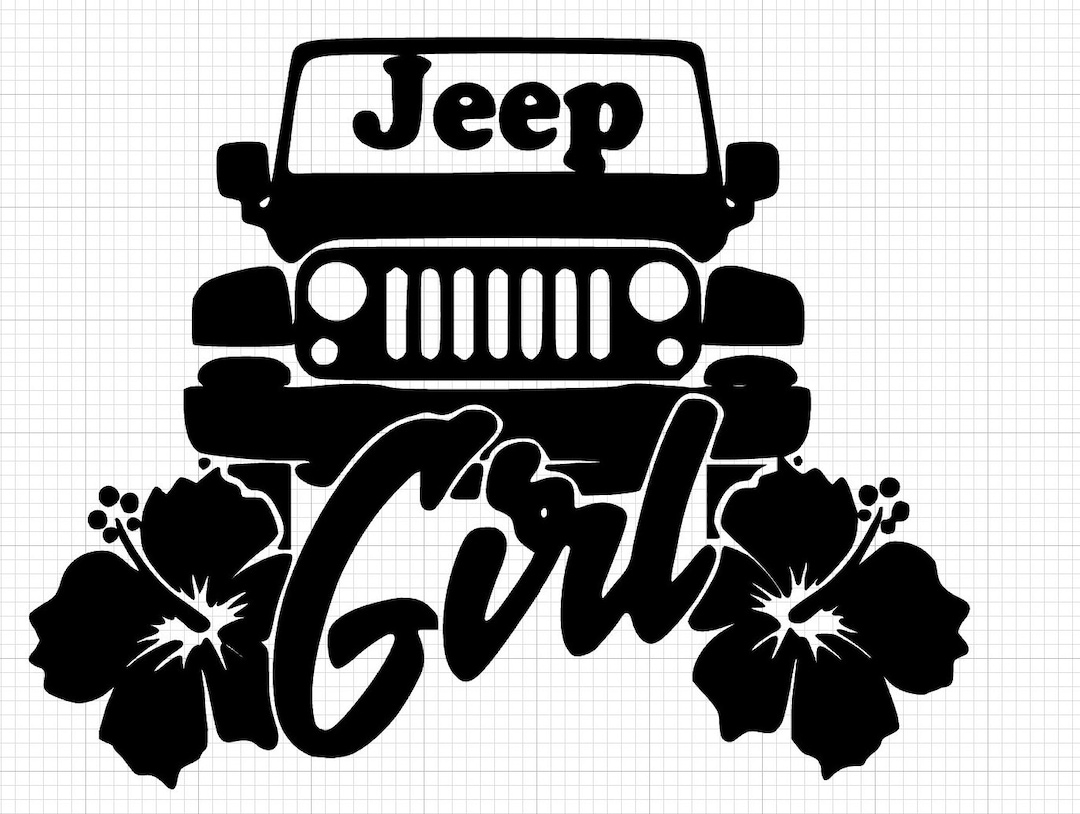 Jeep Girl Car Decal - Etsy