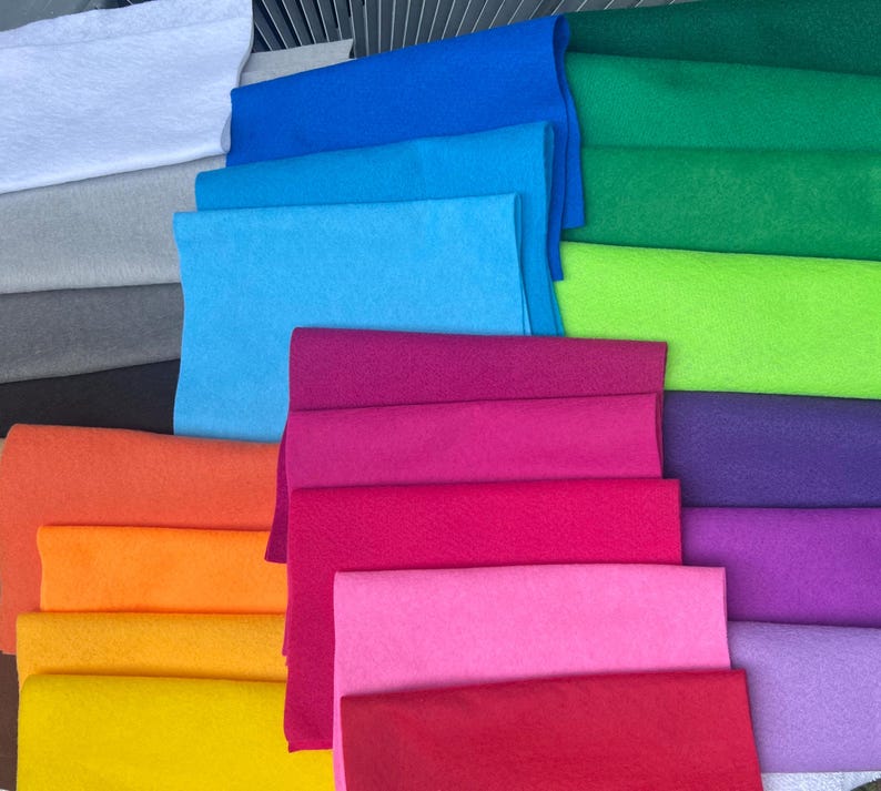 Choose Your Own Colors. Custom Tied Felt Garland - Etsy