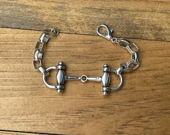 Personalized Snaffle Bit Horse Ring - Sterling Silver 925/brass, Custom Engraving, Unique ...