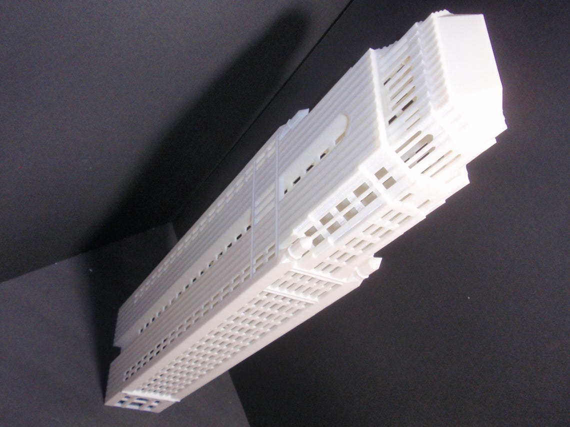 Bush Tower - Z, N & HO Scale Skyscraper - Z Scale 17" Tall - N Scale 24 ...
