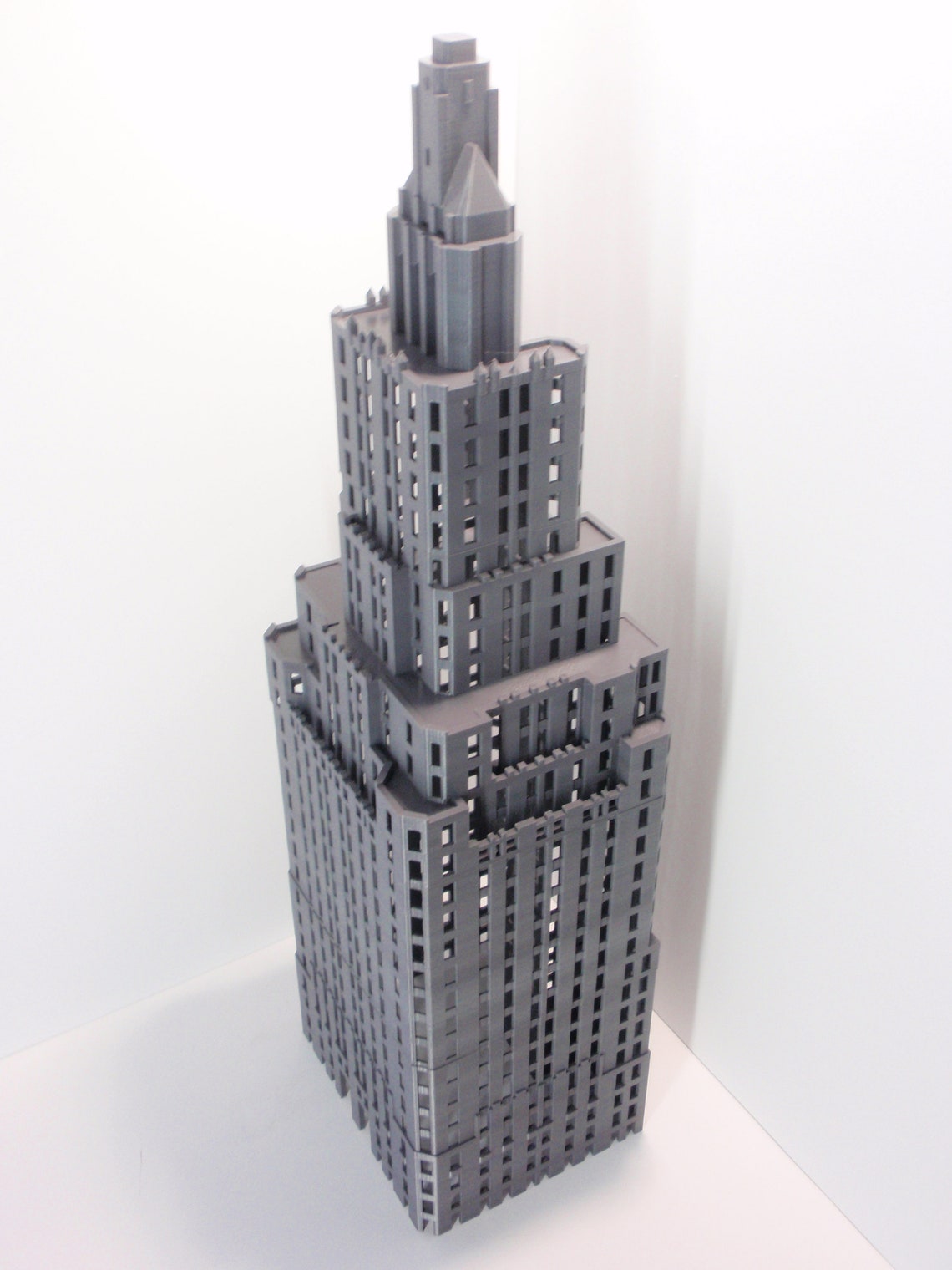 N Scale Skyscraper - One Fifth Avenue - 26.5 Inches Tall Gray - Etsy