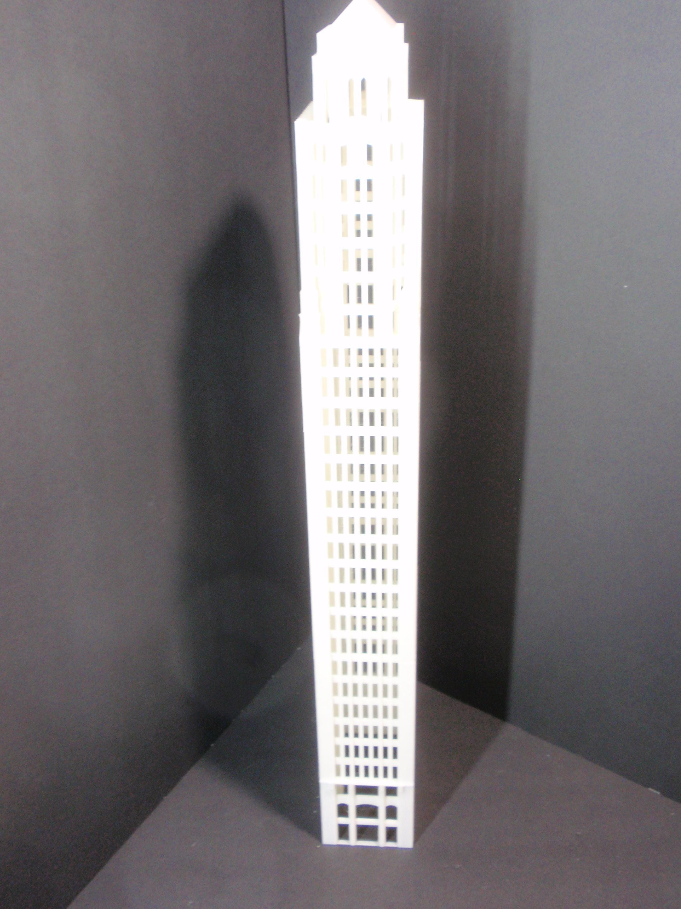 Bush Tower - Z, N & HO Scale Skyscraper - Z Scale 17" Tall - N Scale 24 ...