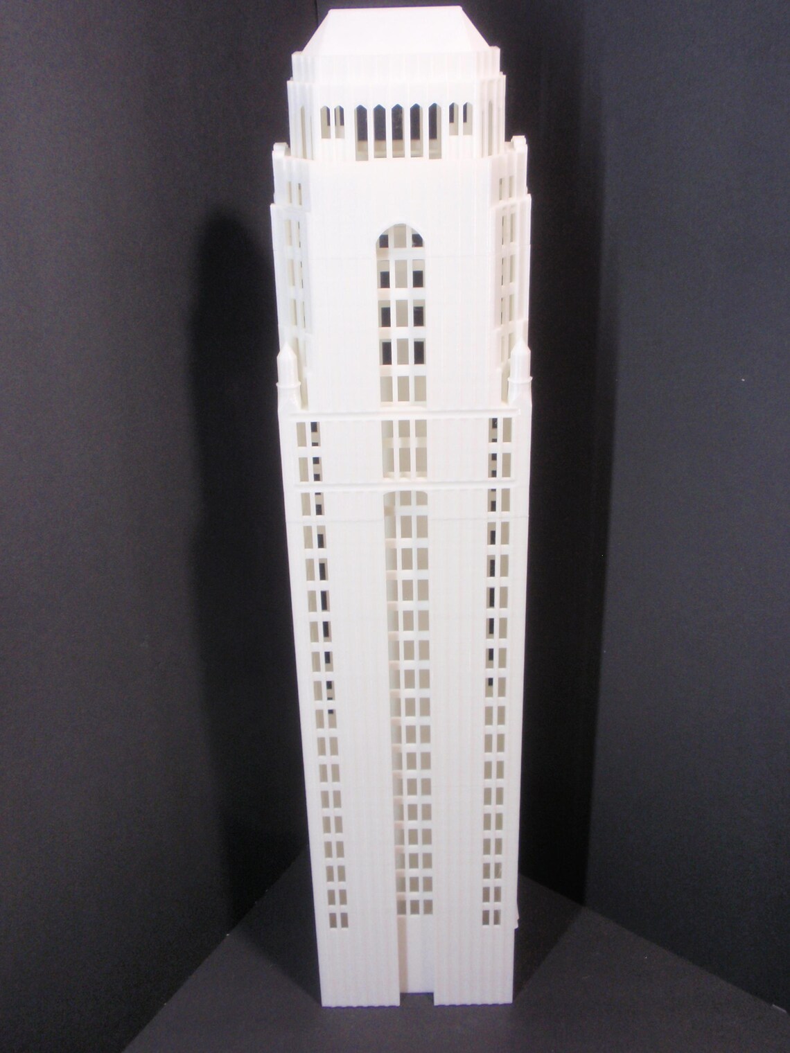 Bush Tower - Z, N & HO Scale Skyscraper - Z Scale 17" Tall - N Scale 24 ...