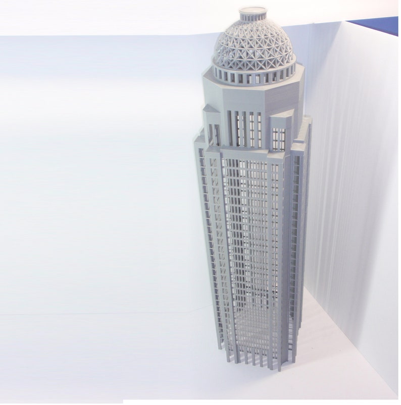 Z, N Scale Skyscraper - Aegon Center Building - 22-32 Inches Tall - Etsy