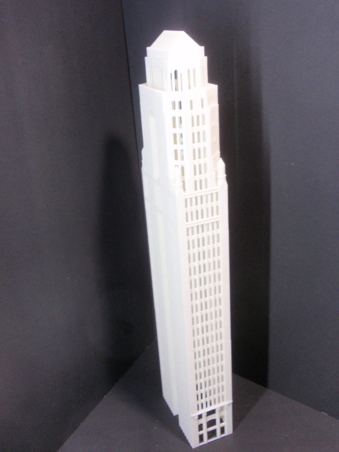 Bush Tower - Z, N & HO Scale Skyscraper - Z Scale 17" Tall - N Scale 24 ...
