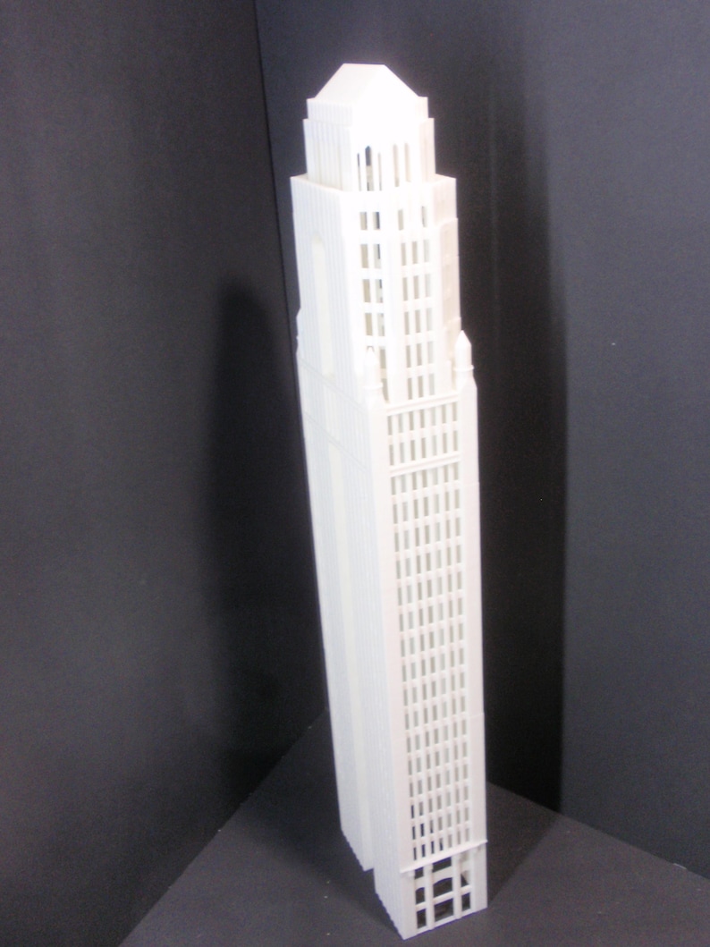 Bush Tower - Z, N & HO Scale Skyscraper - Z Scale 17" Tall - N Scale 24 ...