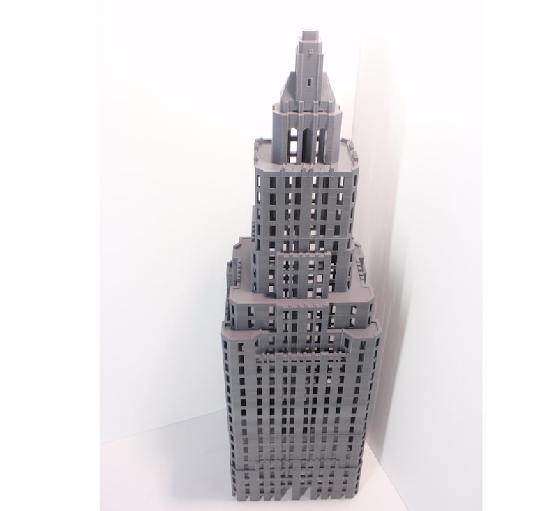 N Scale Skyscraper - One Fifth Avenue - 26.5 Inches Tall Gray - Etsy
