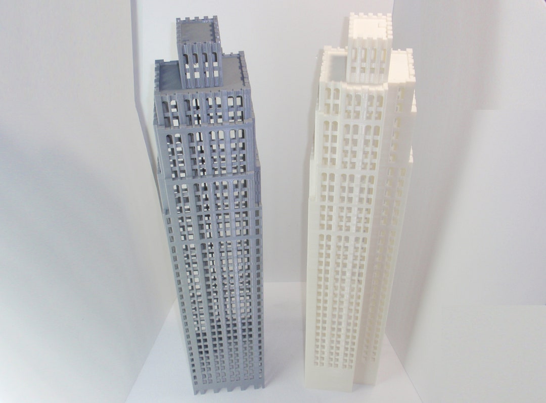 Z, N Scale Skyscraper - David Stott Building - 21.5 - 31.25 Inches Tall ...