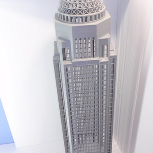 Z, N Scale Skyscraper - Aegon Center Building - 22-32 Inches Tall - Etsy