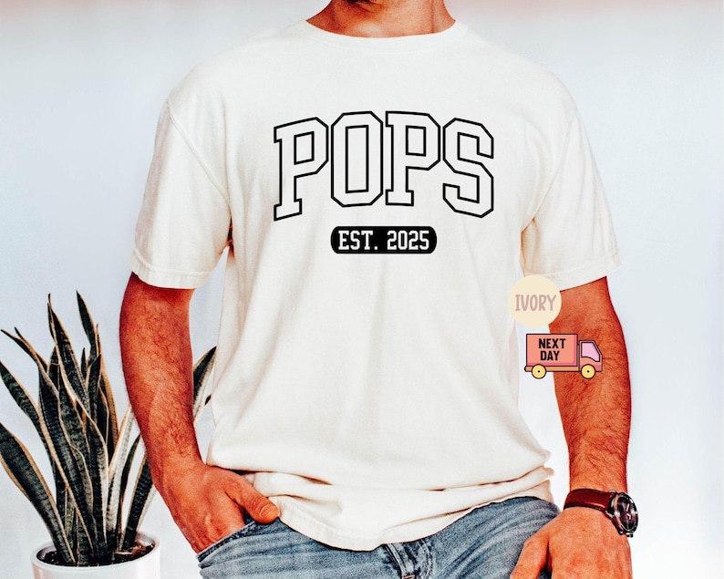 Comfort Colors® Pops EST Shirt Custom Gift for Grandpa, Father's Day ...