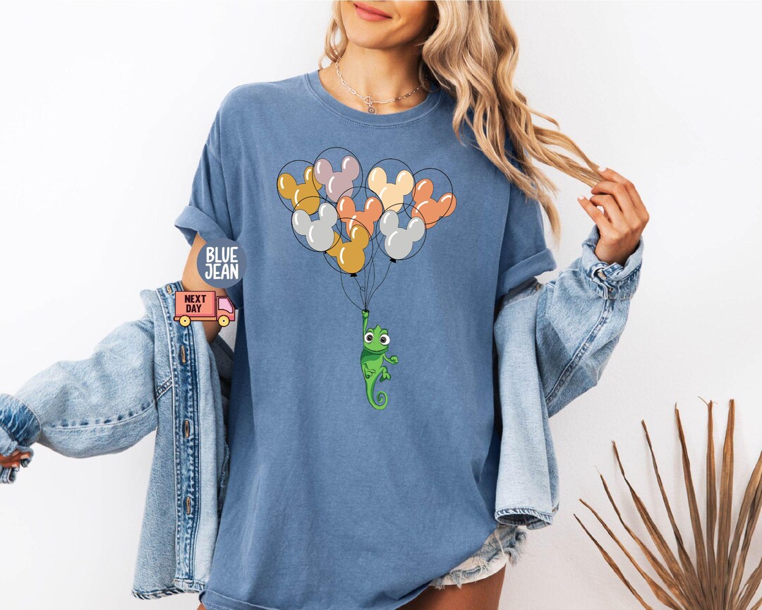 Disney Pascal With Mickey Balloon Comfort Colors Shirt, Cute Pascal ...