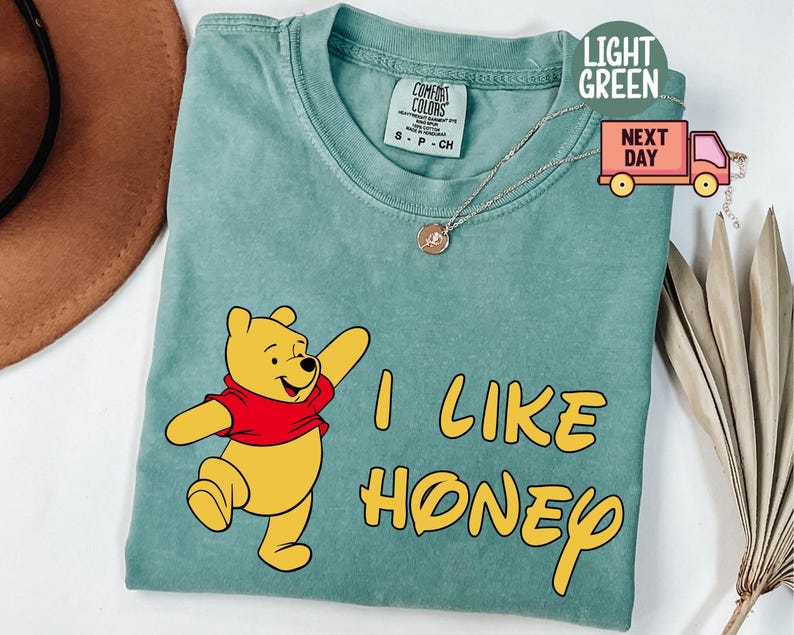 Comfort Colors® Winnie the Pooh Couple Shirt, Disney Pooh Bear Honey ...