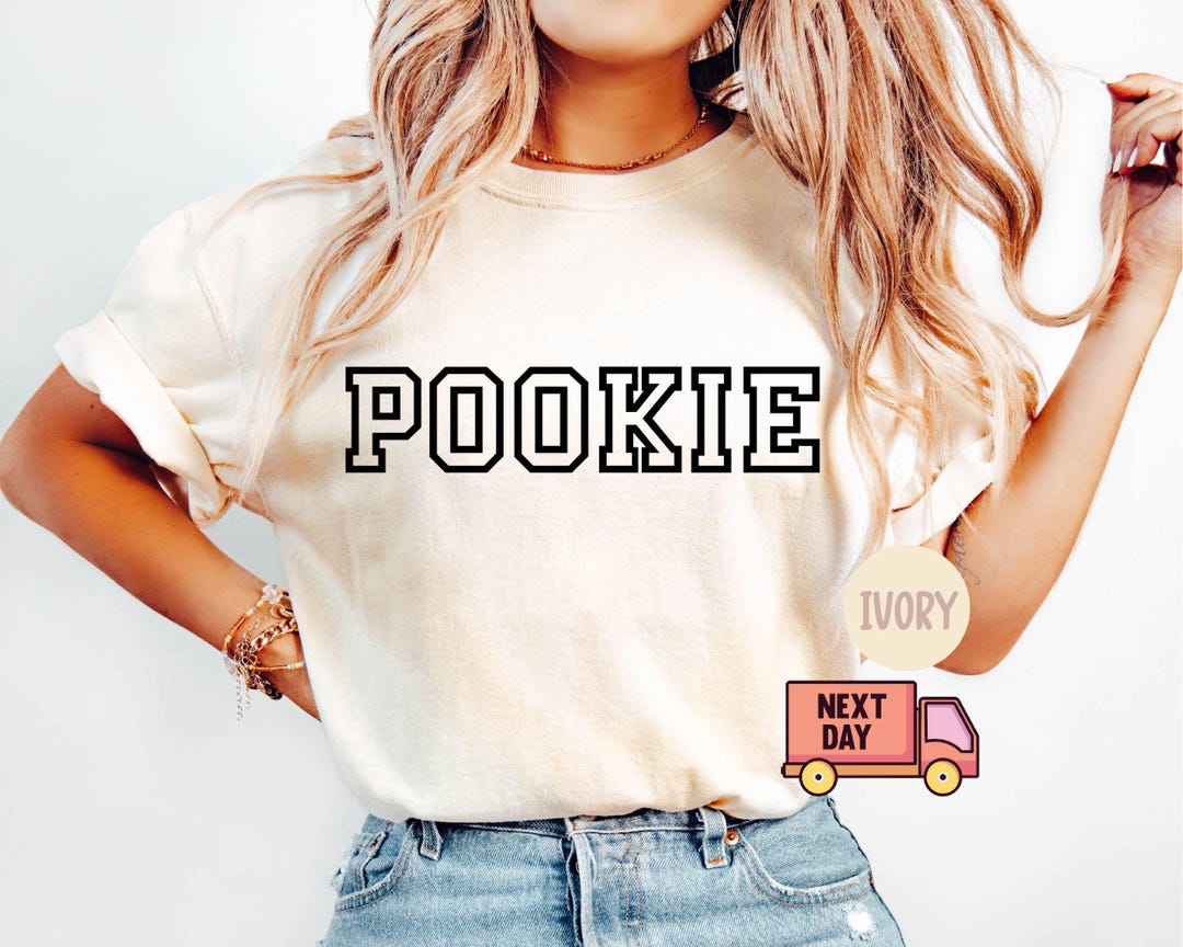 Comfort Color Pookie Crewneck Shirt, Collegiate Preppy Nickname Shirt ...