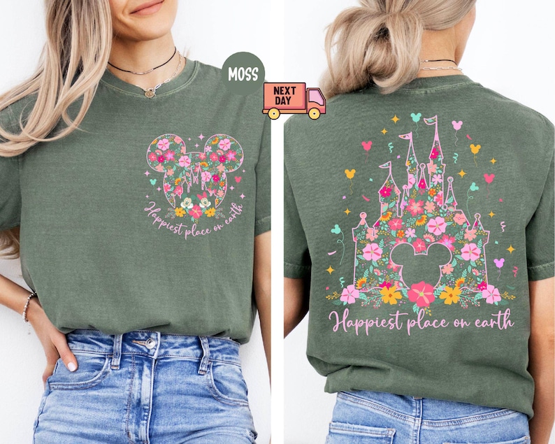 Comfort Colors® Happiest Place on Earth Shirt, Magic Kingdom Shirt ...
