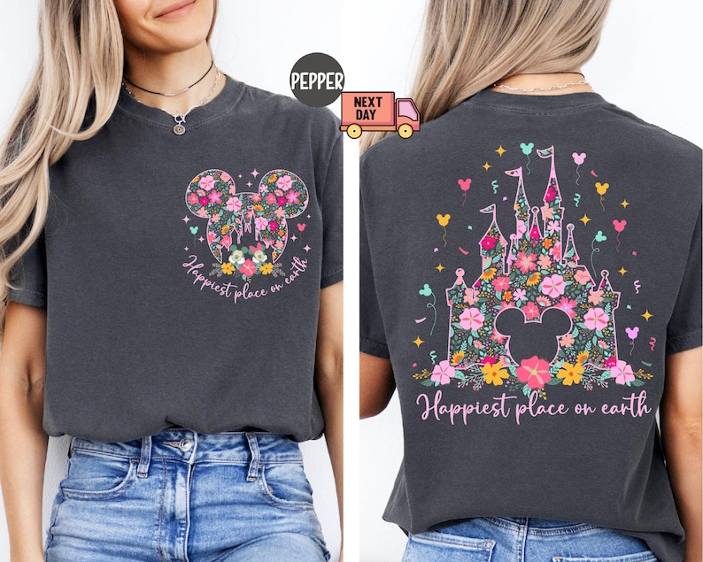 Comfort Colors® Happiest Place on Earth Shirt, Magic Kingdom Shirt ...