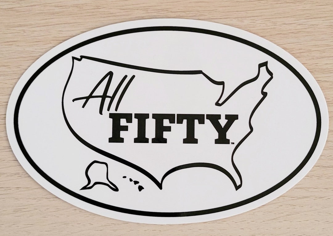 All Fifty States Sticker, All Fifty Sticker, Run the States Sticker, 13 ...