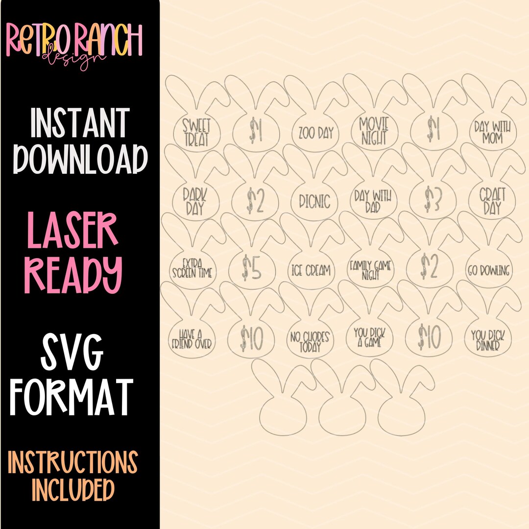 Easter Token SVG | Easter Prizes | SVG | SVG Cut File | Laser Ready ...