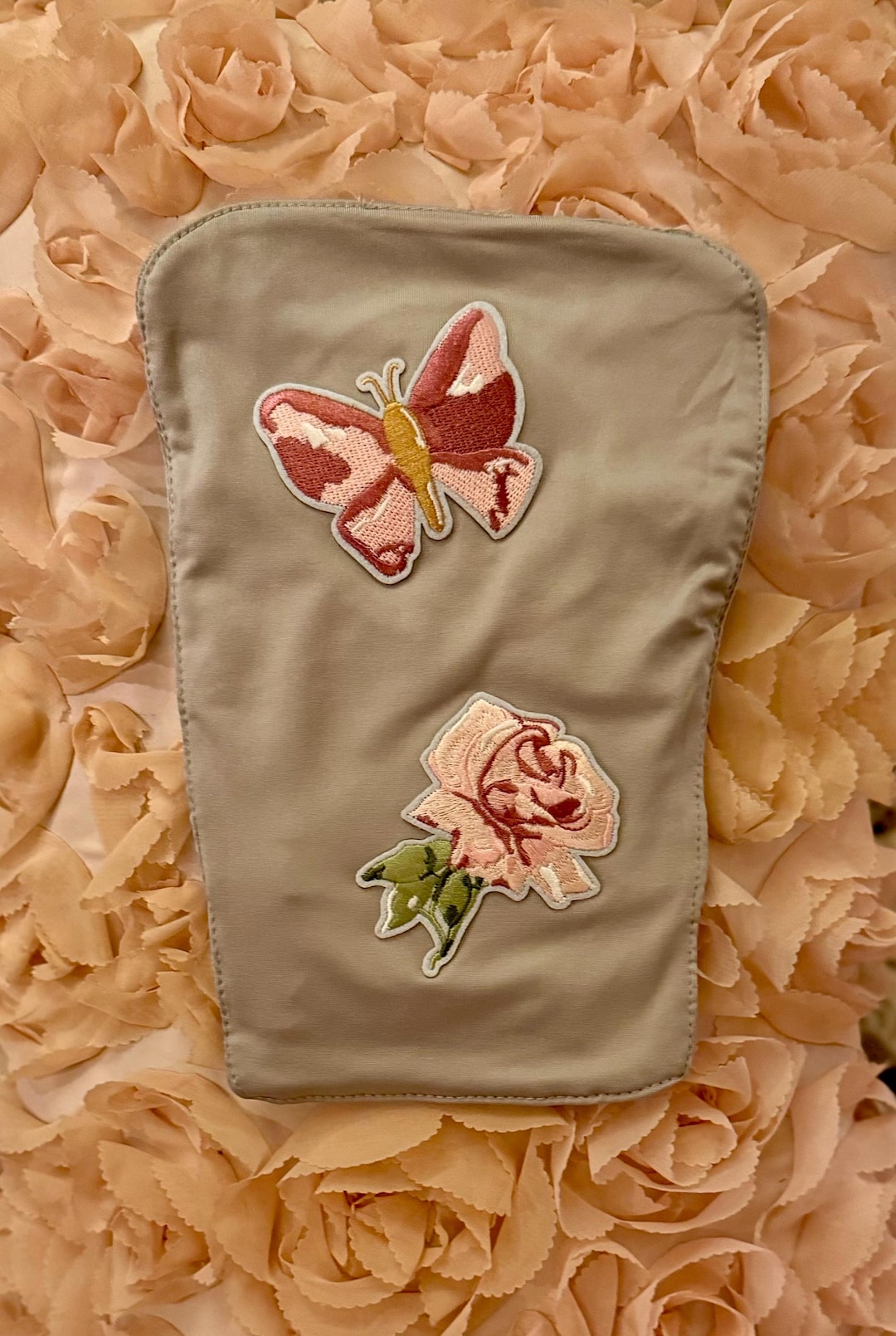 Ostomy Bag Cover Grey With Butterfly and Rose - Etsy