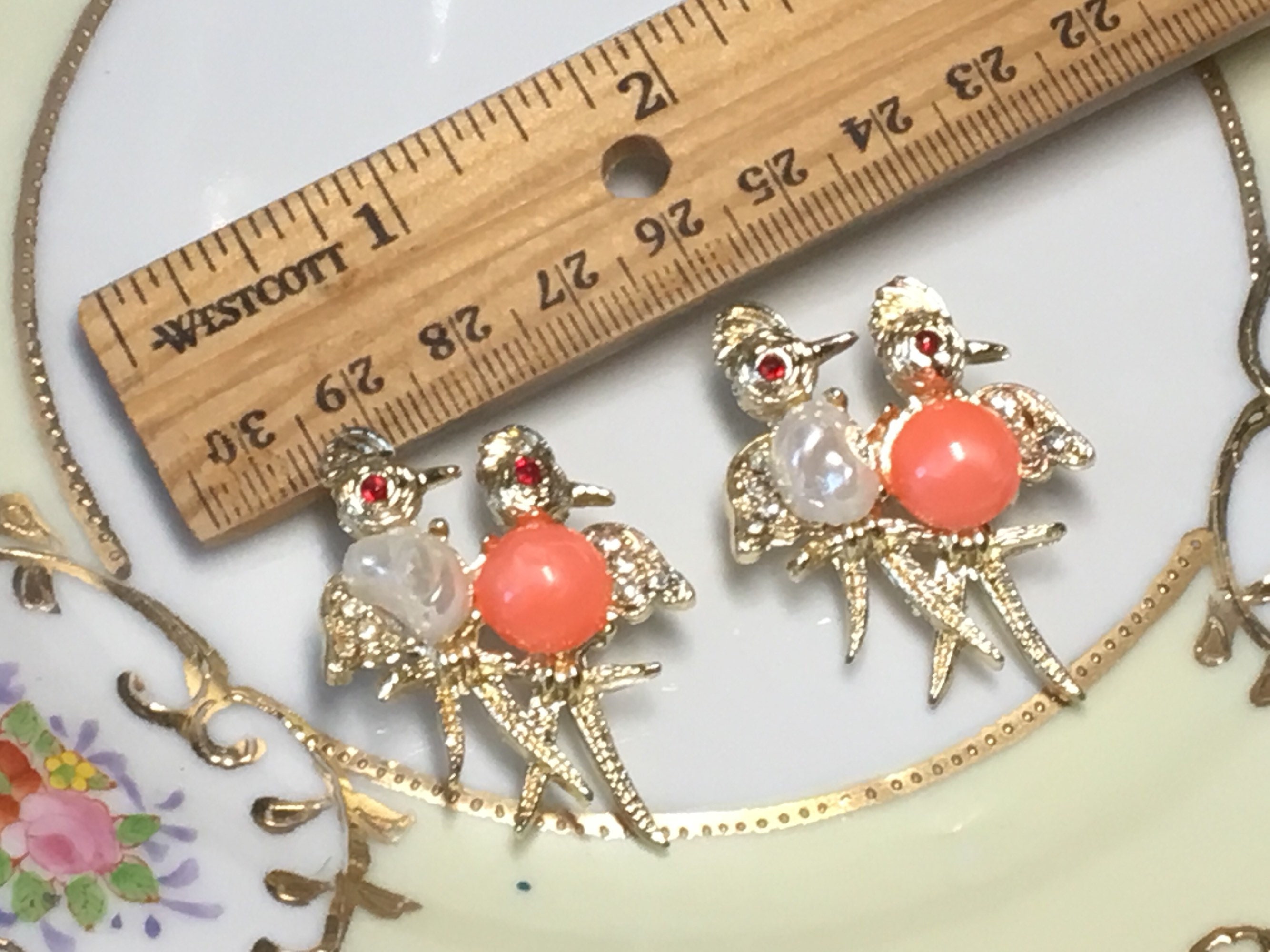 Vintage - Scatter Pins - 1950s - Love Birds With Gift Box - Etsy