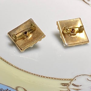 Vintage Milk Glass Scatter Pins 1950s Blue Topaz Rhinestones Gift Boxed ...