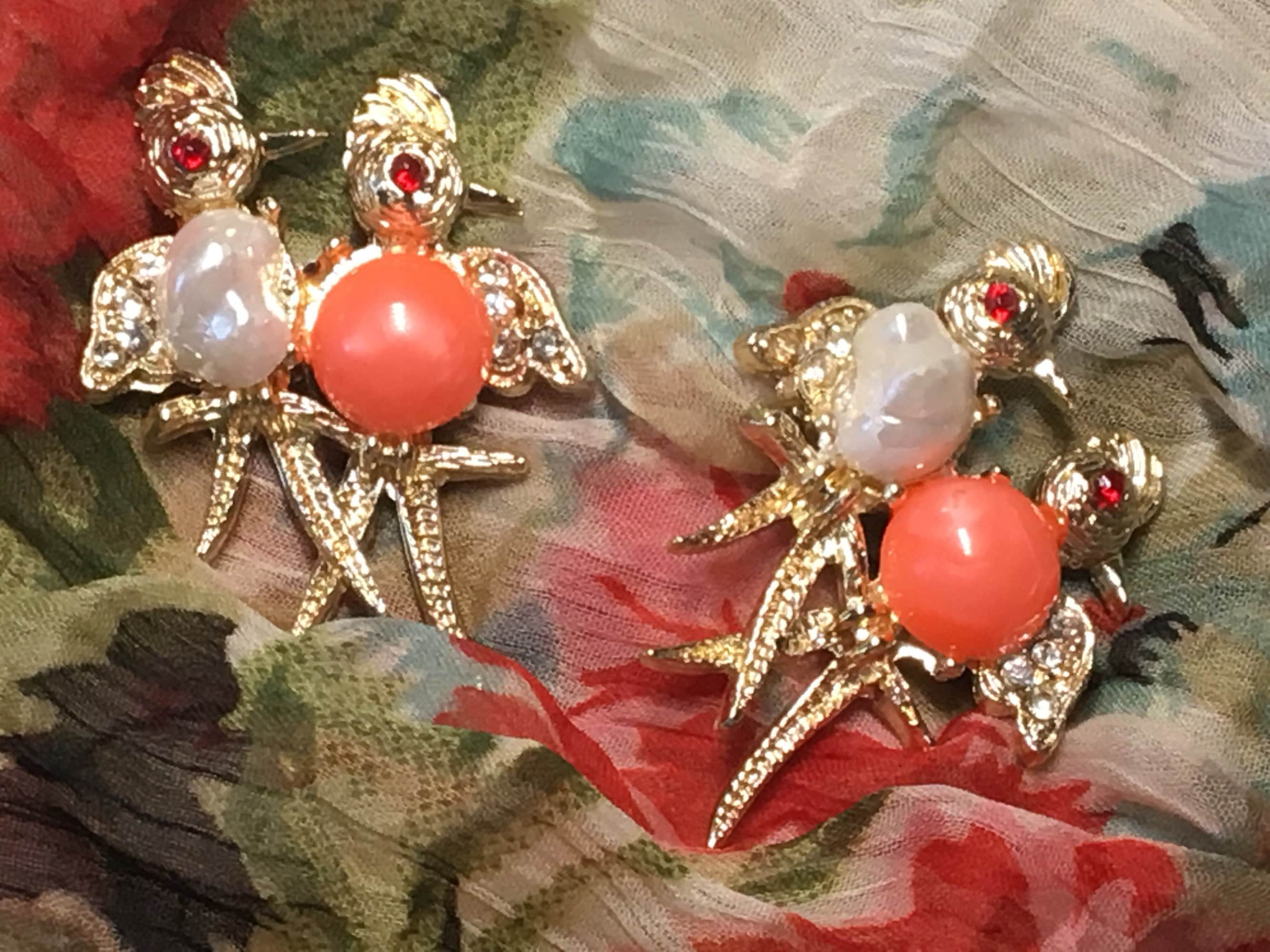 Vintage - Scatter Pins - 1950s - Love Birds With Gift Box - Etsy