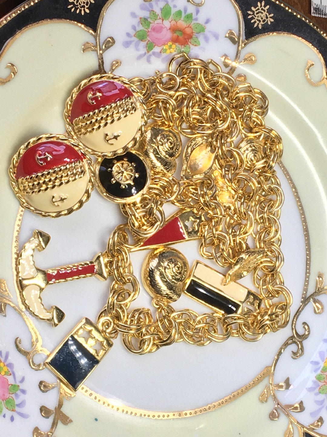 PAKULA Necklace Earrings Nautical Set Gift Boxed - Etsy