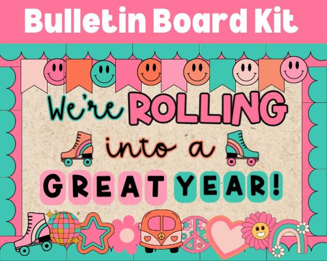 Printable Bulletin Board Kit Retro Classroom Decor - Etsy