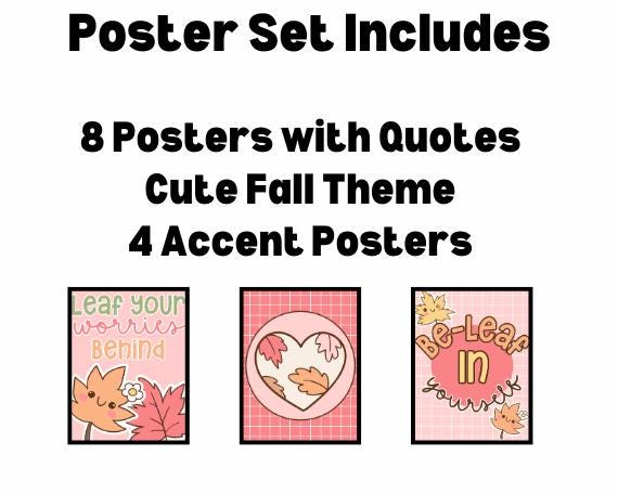 Fall Vibes Posters Classroom Decor Fall Classroom Decorations - Etsy