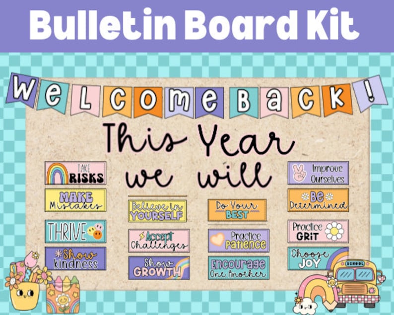 Growth Mindset Bulletin Board Kit Printable - Etsy