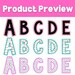 Printable Bulletin Board Letters A-Z, Numbers, and Boarder Classroom ...