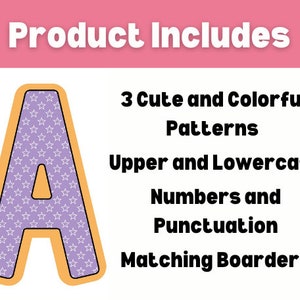 Bulletin Board Letters Printable Classroom Decor - Etsy