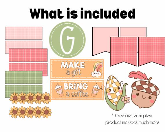 Thanksgiving Gratitude Bulletin Board Kit Classroom Decor - Etsy