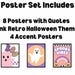 Halloween Classroom Poster Set: Spooky Vibes Decor (PDF) - Etsy