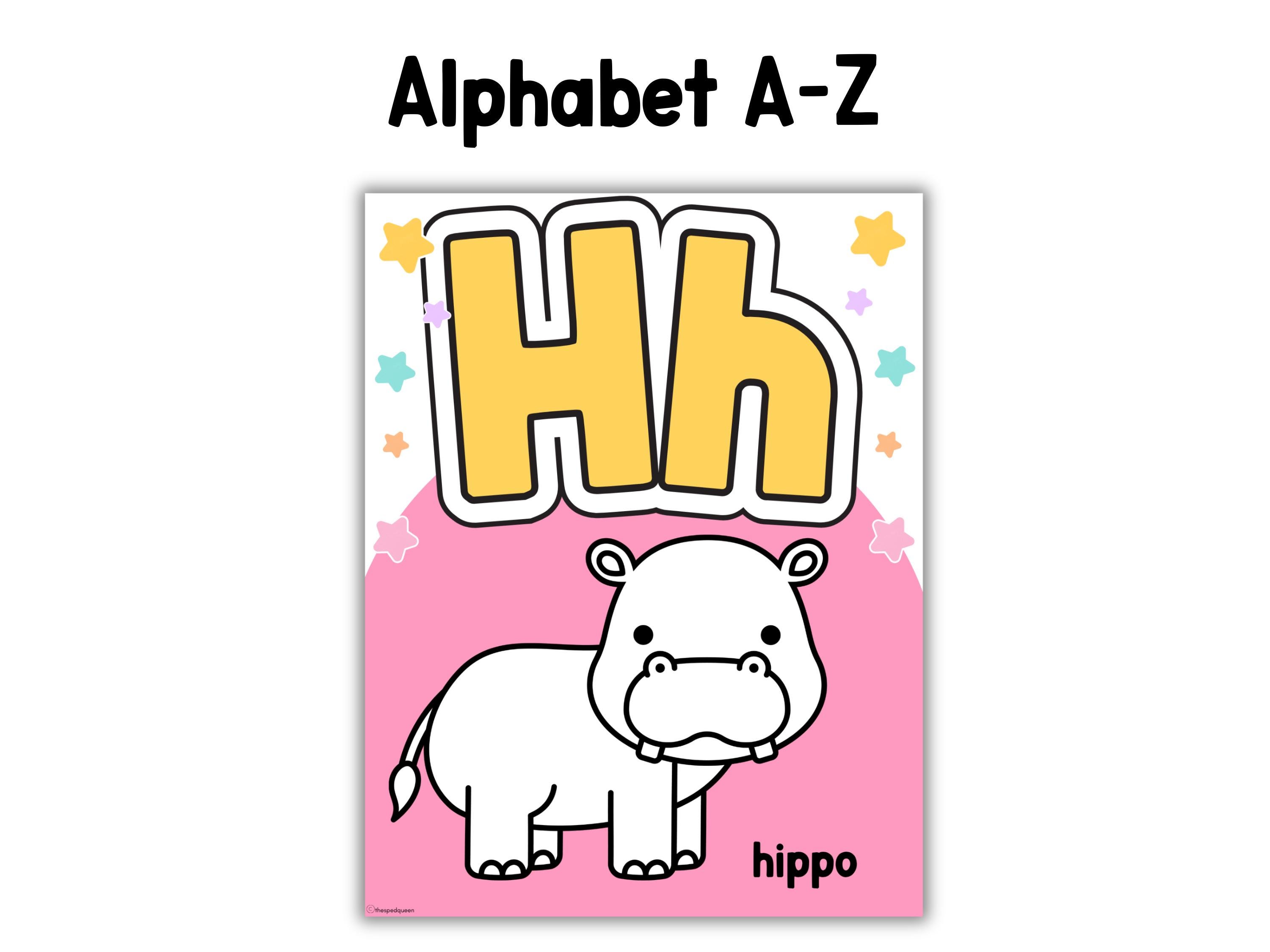A–Z Alphabet Posters Pastel Theme Classroom Decor - Etsy