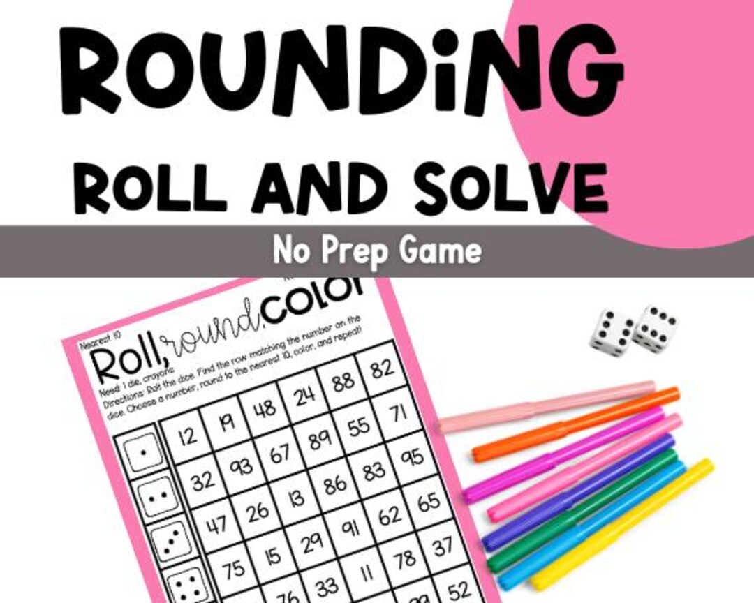 Rounding to the Nearest 10, 100, 1,000 NO PREP Game and Math Center 3rd ...