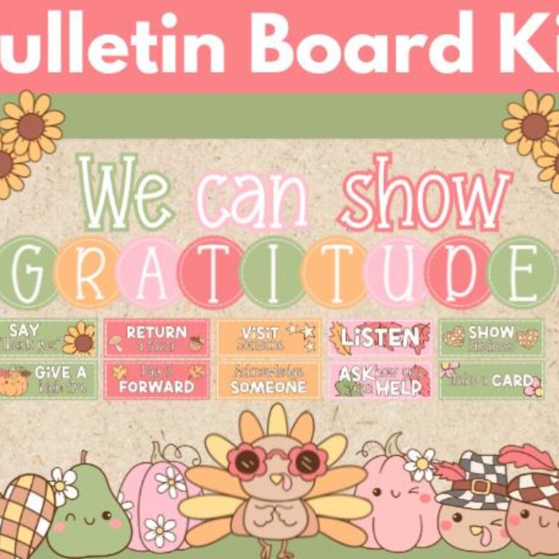 Gratitude Bulletin Boards - Etsy