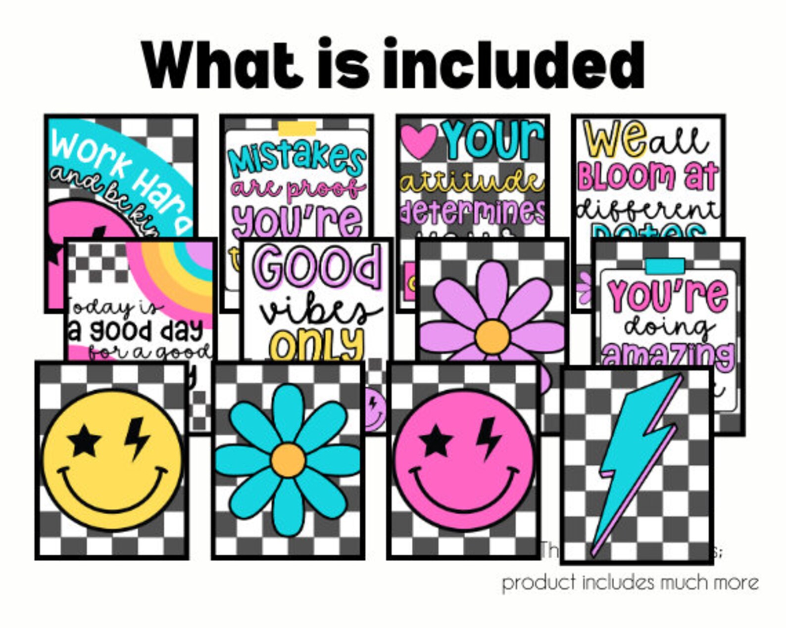 Retro Vibes Classroom Motivational Posters Printable Classroom Decor - Etsy