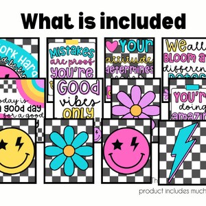 Retro Vibes Classroom Motivational Posters Printable Classroom Decor - Etsy