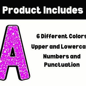 Printable Bulletin Board Letters and Numbers - Etsy