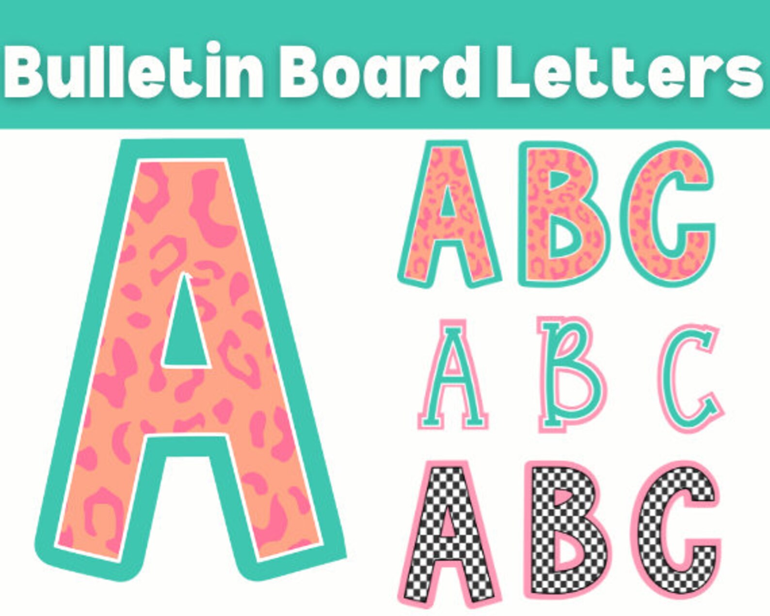 Printable Bulletin Board Letters A-Z and Numbers Classroom Decor - Etsy