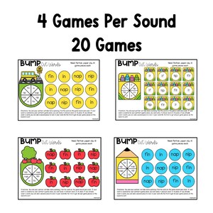 Short Vowel Word Bump SOR Aligned UFLI Aligned Game and Center - Etsy